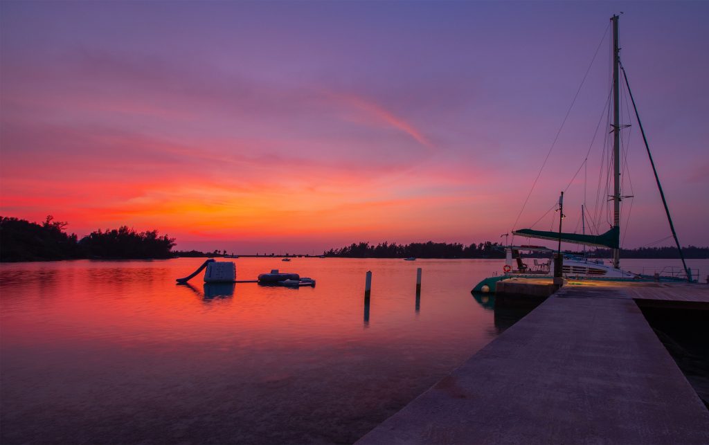 Grotto Bay Bermuda at night